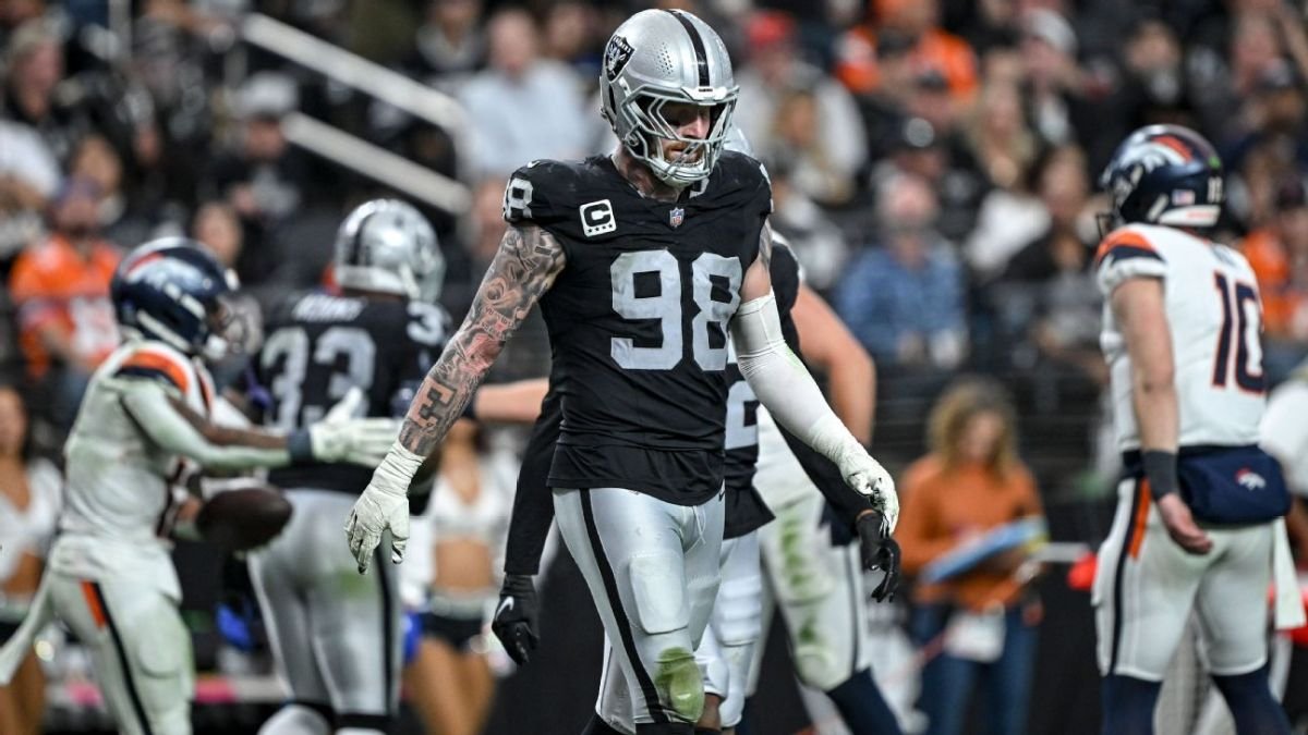 Ravens drop trade for Maxx Crosby and Raiders cancel agreement with ...
