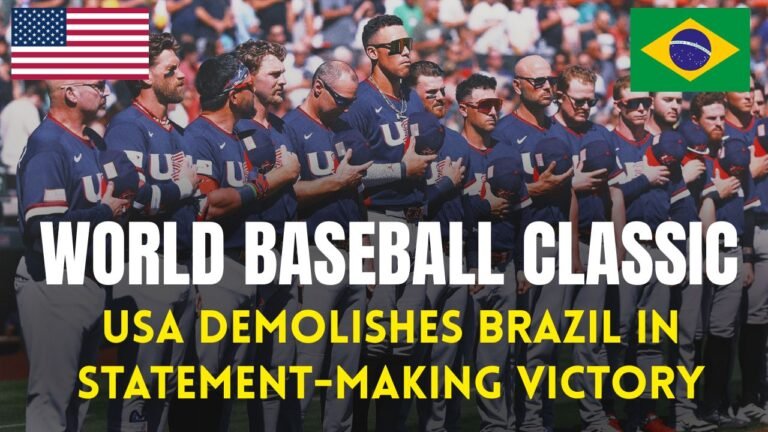 World Baseball Classic: USA Demolishes Brazil in Statement-Making ...